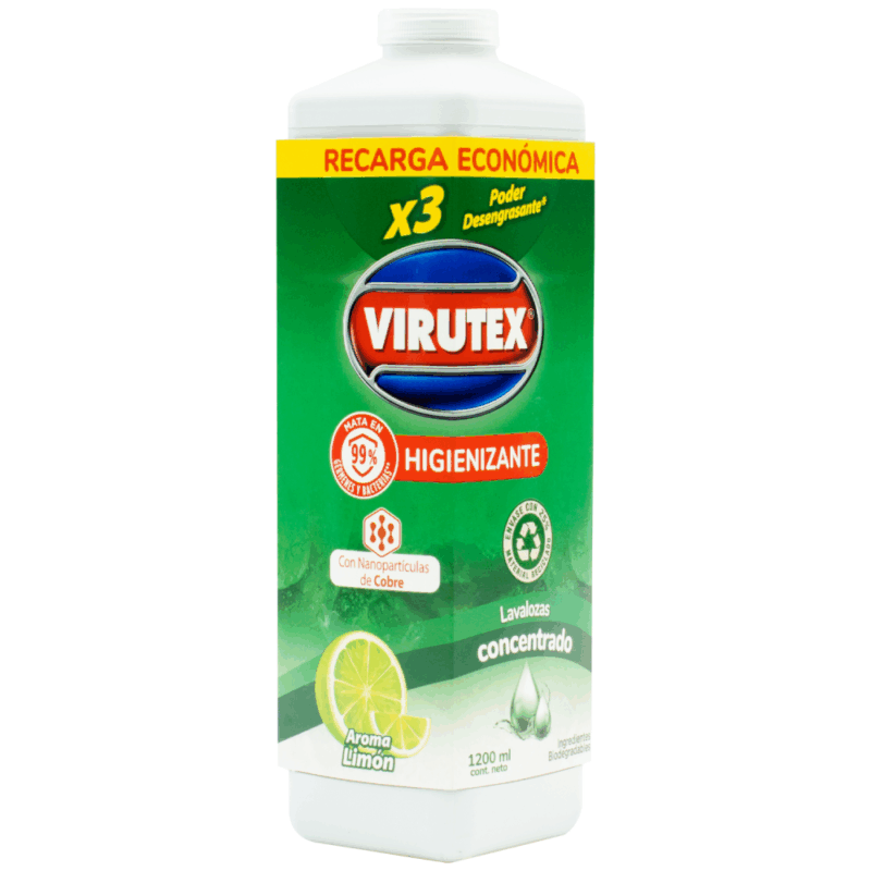 Lavaloza Virutex Higenizante 1200 ML – Recarga - Comercial Agustin