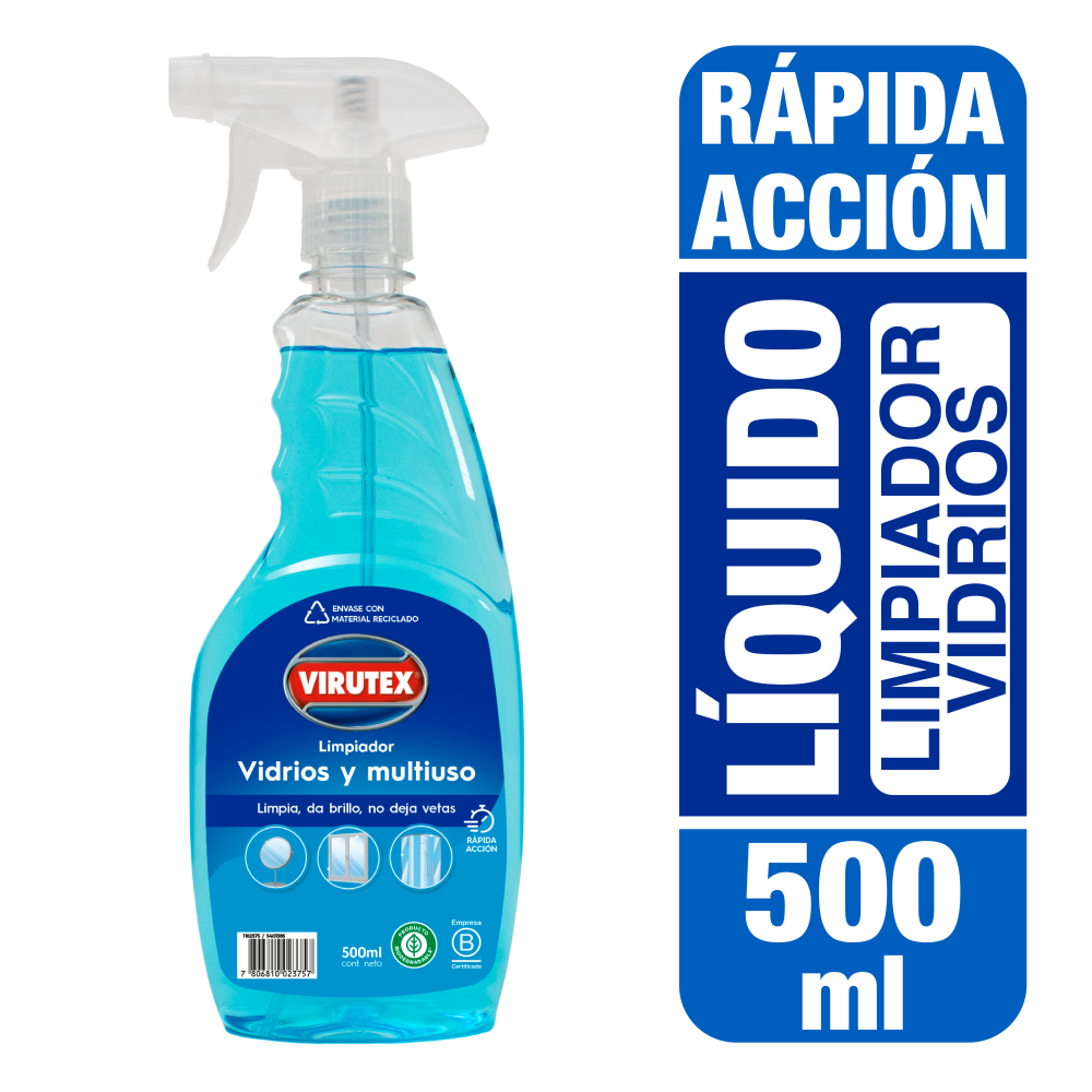 Limpiavidrios Virutex Bambu C/Pulverizador 500CC - Comercial Agustin