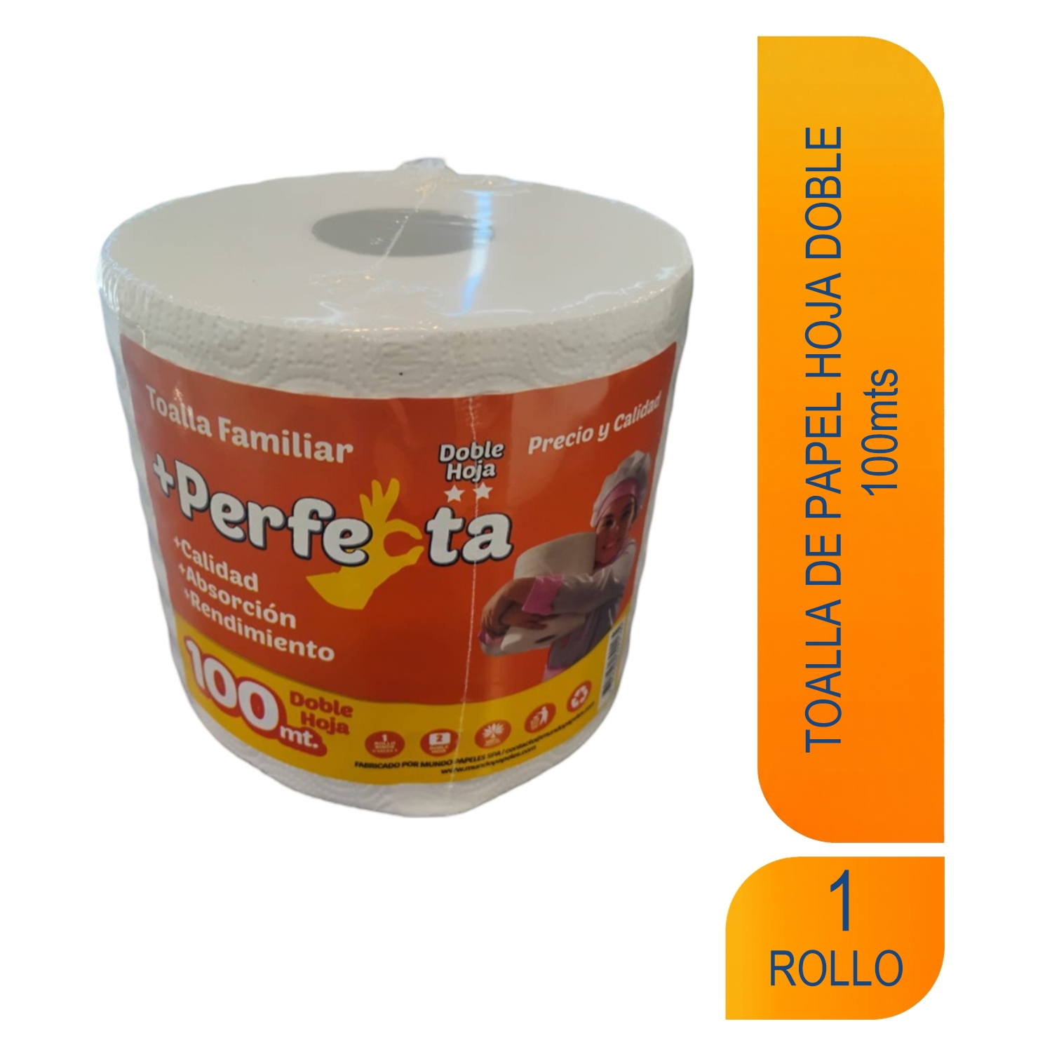Toalla Papel Perfecta H/D 100 Mts Und - Comercial Agustin